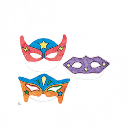 Color Your Own Superhero Masks | Party Supplies | Decorations ...